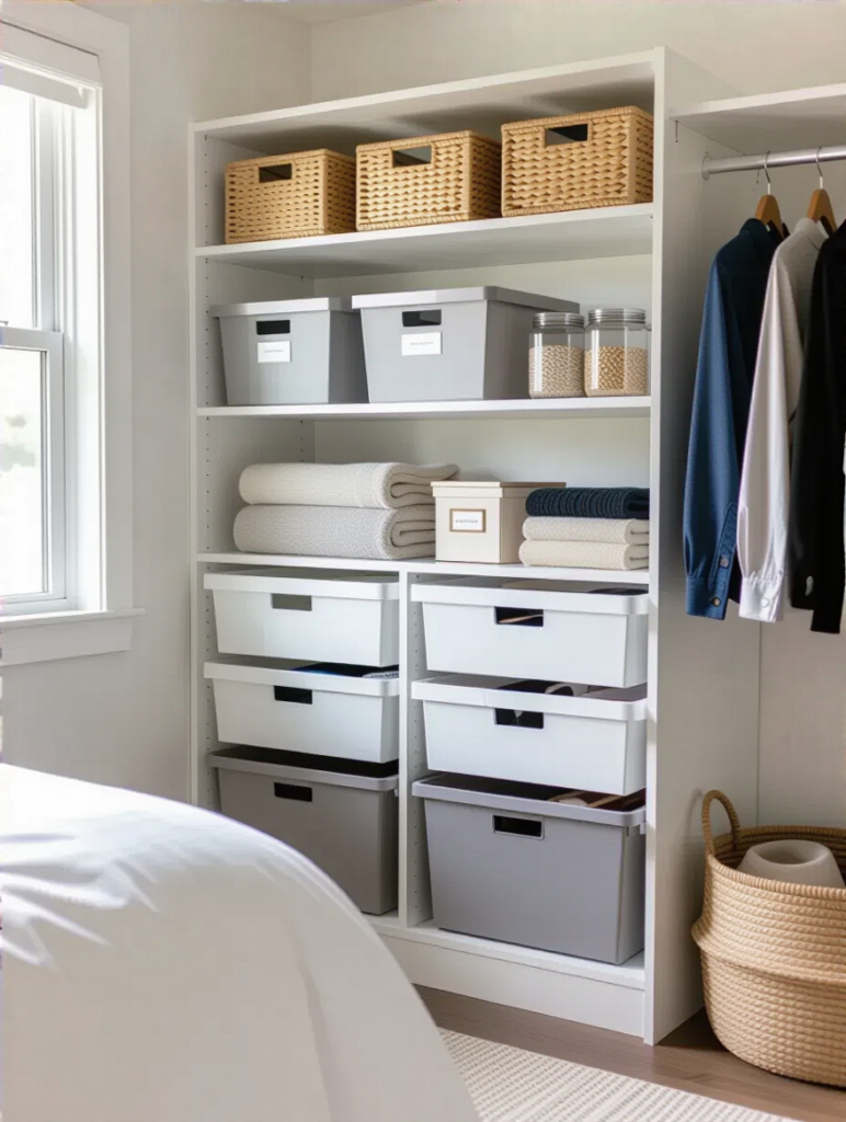 24 Thoughtful Bedroom Storage Solutions for a Historic Home - Decor Swag